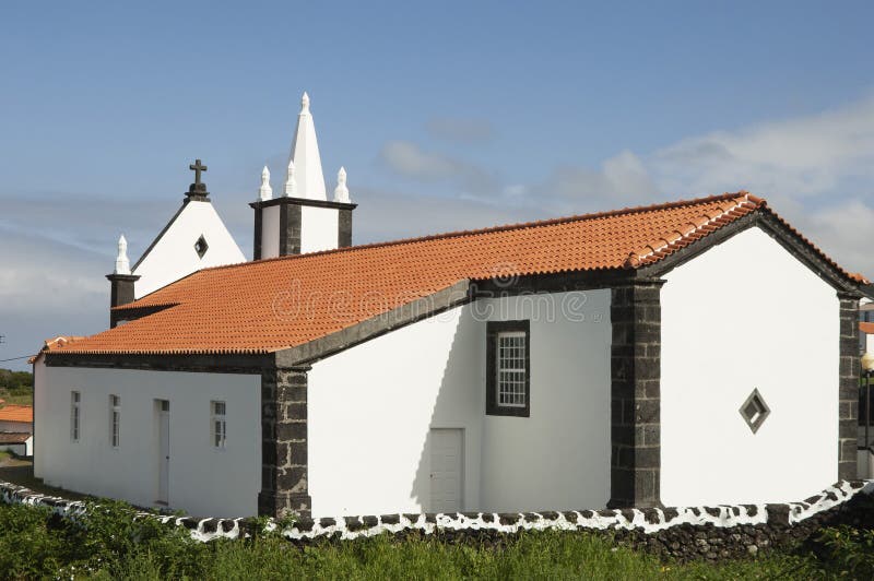 Church in Azores stock image. Image of antique, architecture - 18891997