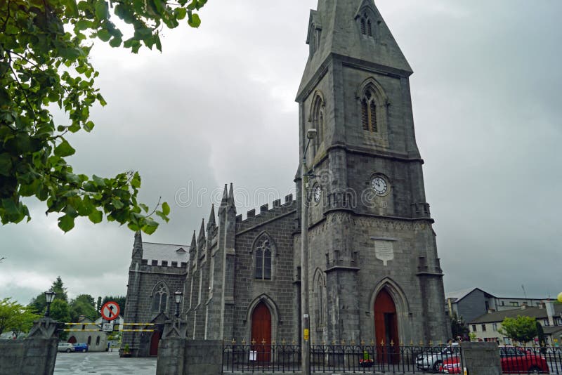 Church in Ballina Ireland stock image. Image of church - 144658959