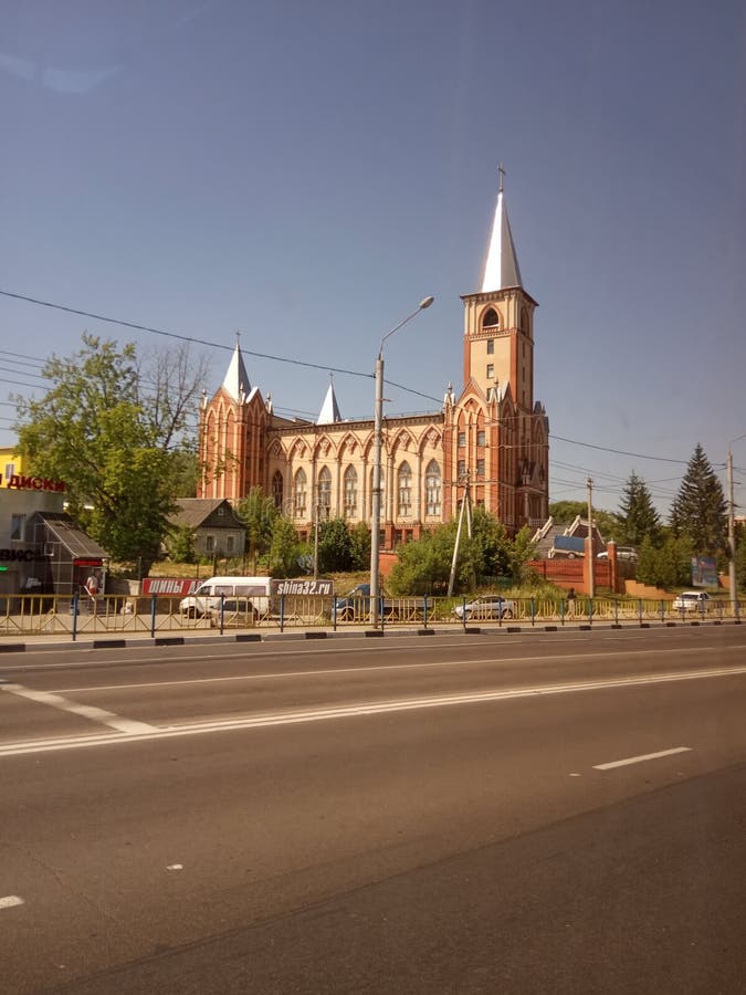 Church, Baptism, Tall House Editorial Photo - Image of road, church ...