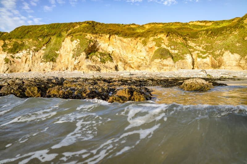 Church Bay in Anglesey North Wales UK during Sunset Stock Image - Image ...