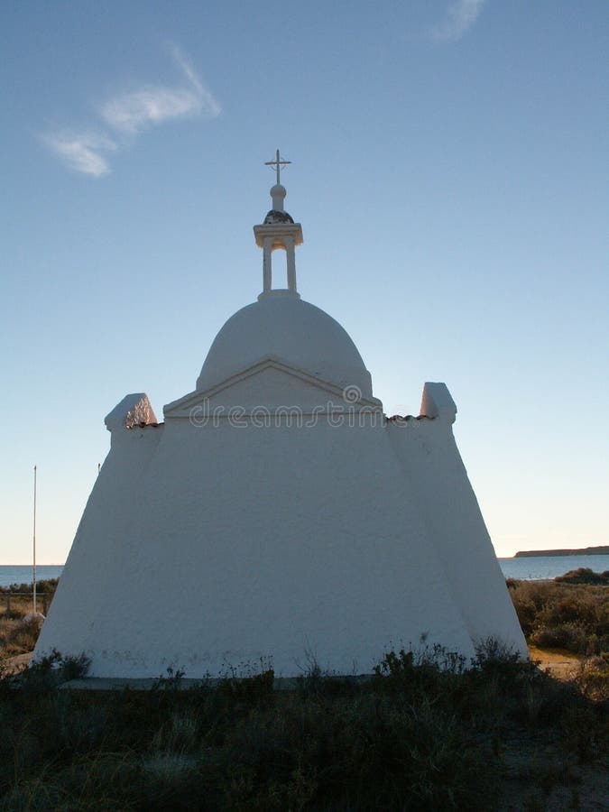 Church on Beach stock image. Image of small, space, coastal - 45904541