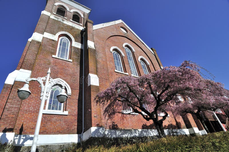 A Church on a Beautiful Spring Day Stock Image - Image of church, sunny ...