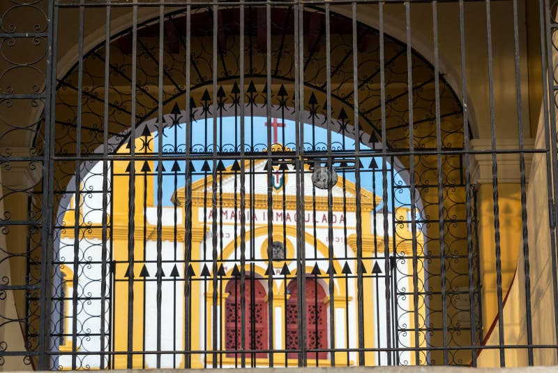 Church Behind Bars stock image. Image of historic, cathedral - 88651087