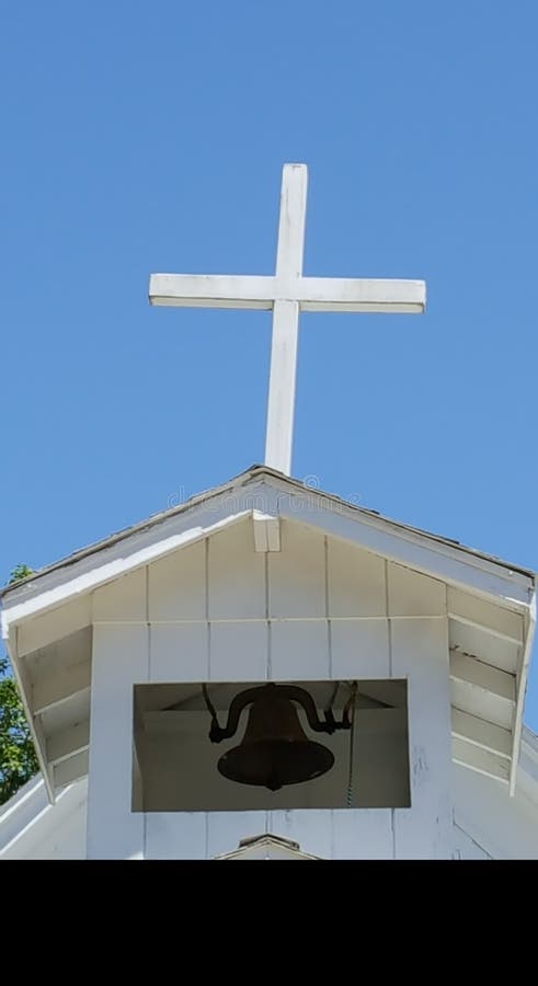 Church bell in the steeple stock photo. Image of black - 130380516