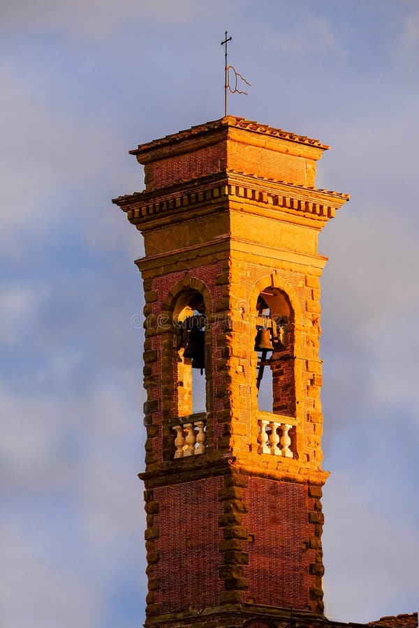 Church Bell Tower Architecture Stock Image - Image of memorial ...