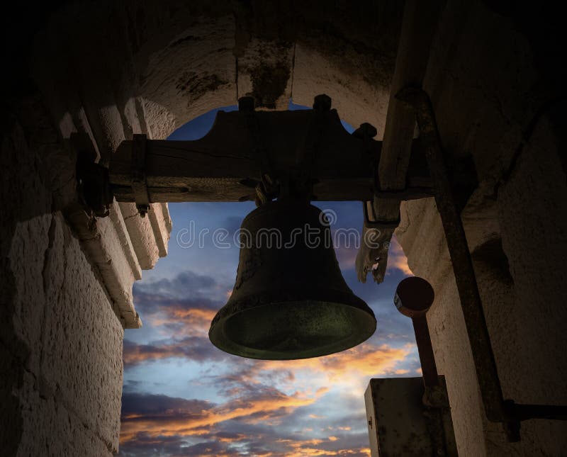 Church bell stock photo. Image of fort, architecture - 48249302