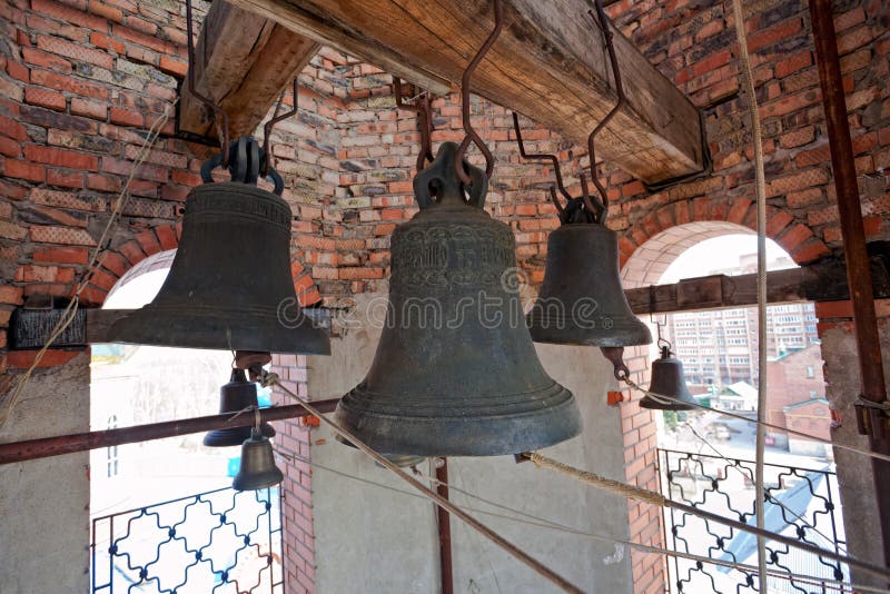 Mechanical church bells stock photo. Image of monks, religion - 14567518