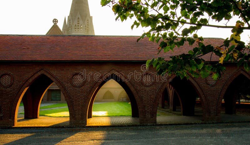 Church in Beringen City in Full Sunlight Stock Photo - Image of ...