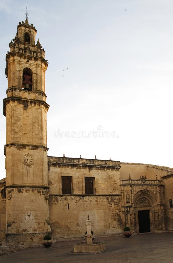 Church of Biar, Alicante, Spain Stock Photo - Image of front ...