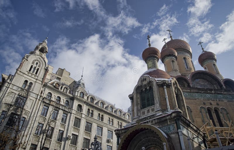 Church in Bucharest stock image. Image of blue, clear - 29387749
