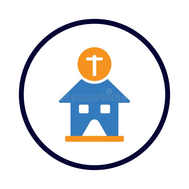Church, Building, Cross, Cross Sign, Church Building Icon Stock Vector ...
