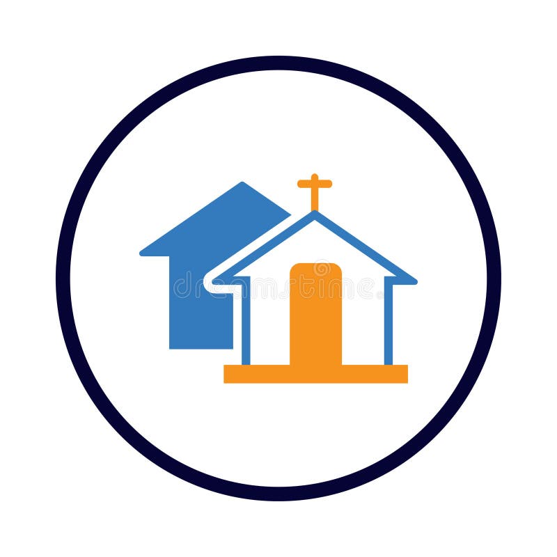 Church, Building, Cross, Cross Sign, Church Building Icon Stock Vector ...
