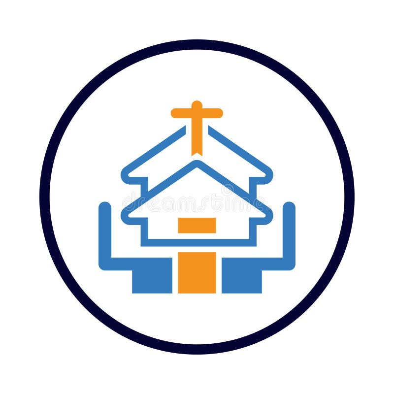 Church, Building, Cross, Cross Sign, Church Building Icon Stock Vector ...