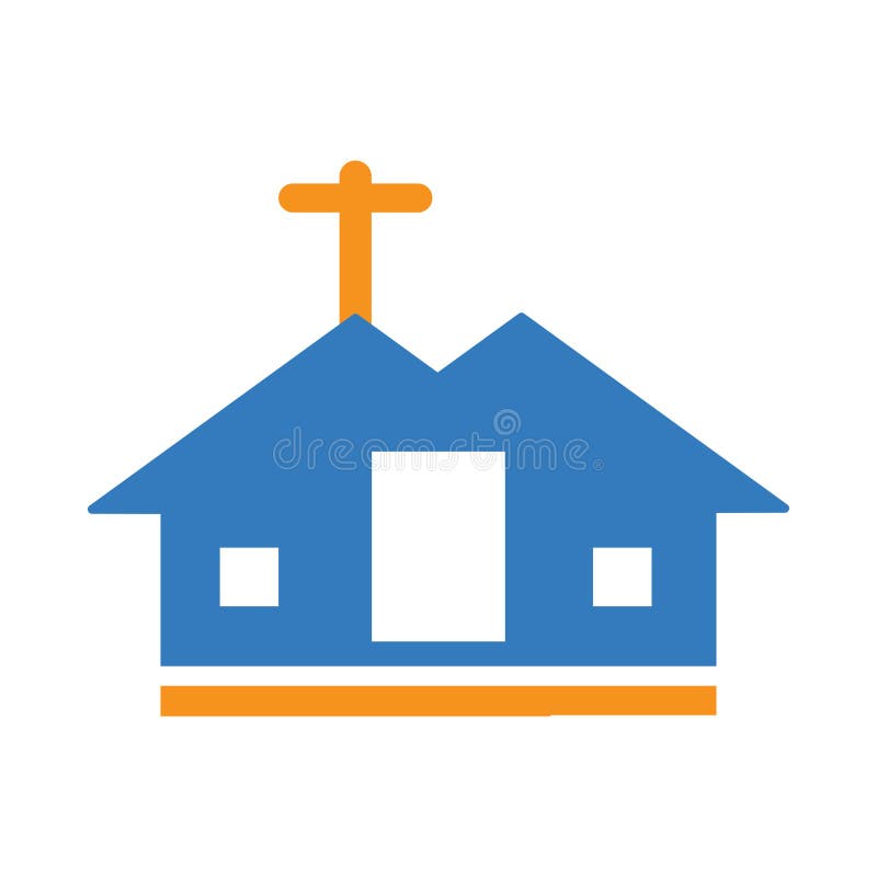 Church, Building, Cross, Cross Sign, Church Building Icon Stock Vector ...