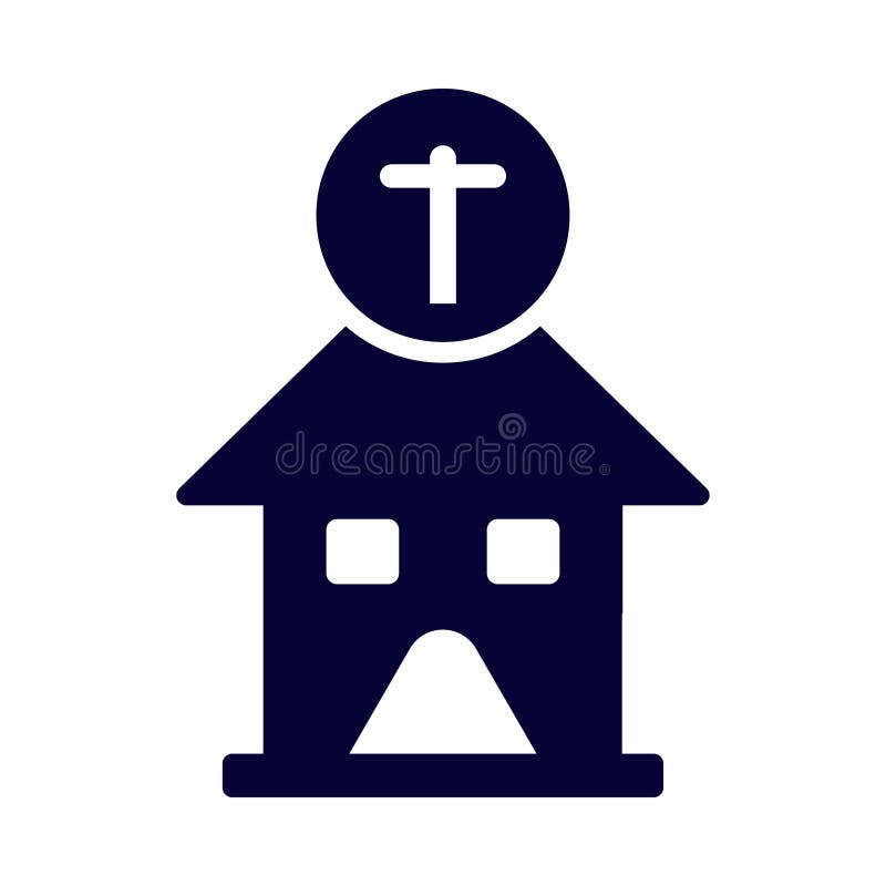 Church, Building, Cross, Cross Sign, Church Building Icon Stock Vector ...