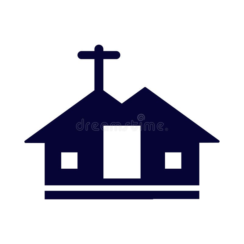 Church, Building, Cross, Cross Sign, Church Building Icon Stock Vector ...