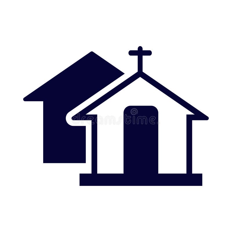 Church, Building, Cross, Cross Sign, Church Building Icon Stock Vector ...