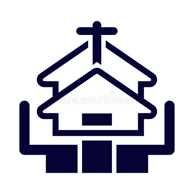 Church, Building, Cross, Cross Sign, Church Building Icon Stock Vector ...
