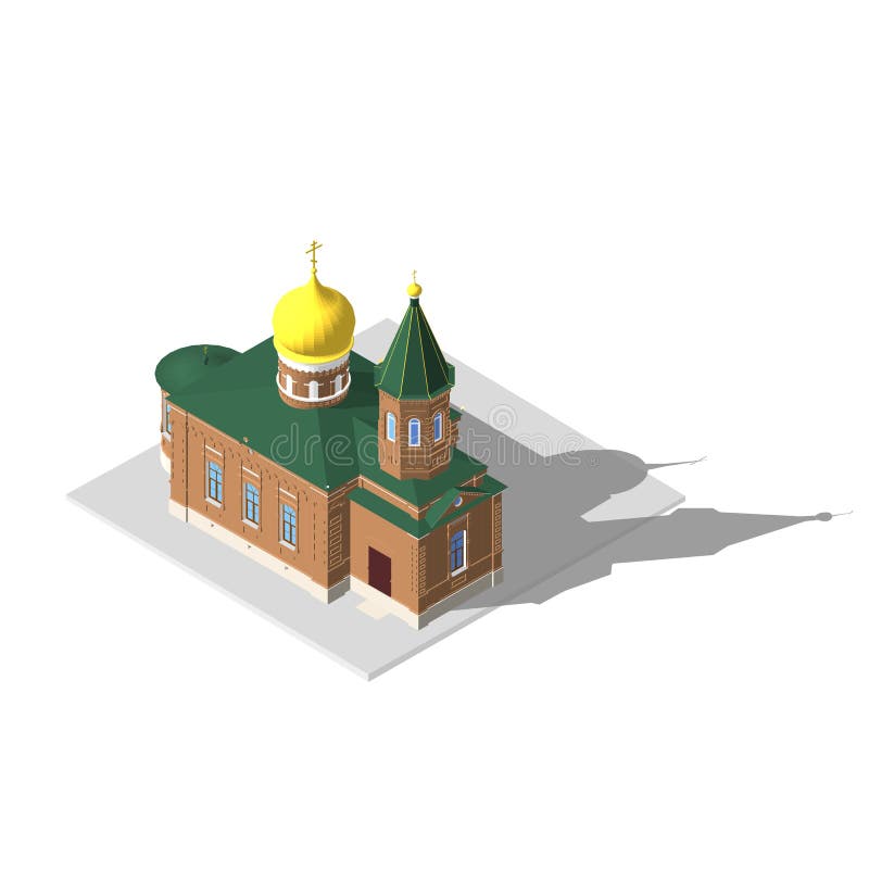 Church Building Isometric 3D Icon. Vector Illustration Eps 10. Stock ... Church Building Isometric 3D Icon. Vector Illustration Eps 10. Stock ...