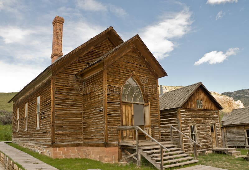 Church and Cabin stock photo. Image of cabin, community - 18570250