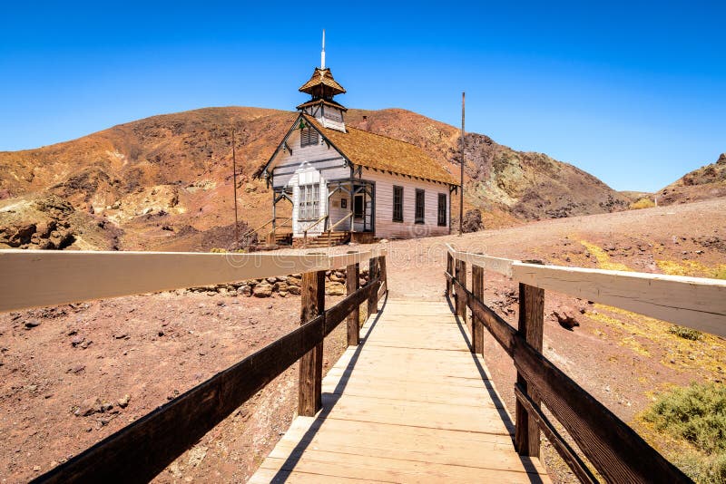 Church in Calico stock photo. Image of calico, west, wood - 94571460