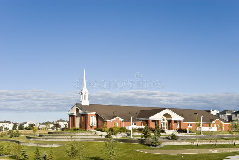 Church with Symmetrical Design Stock Photo - Image of panoramic, modern ...