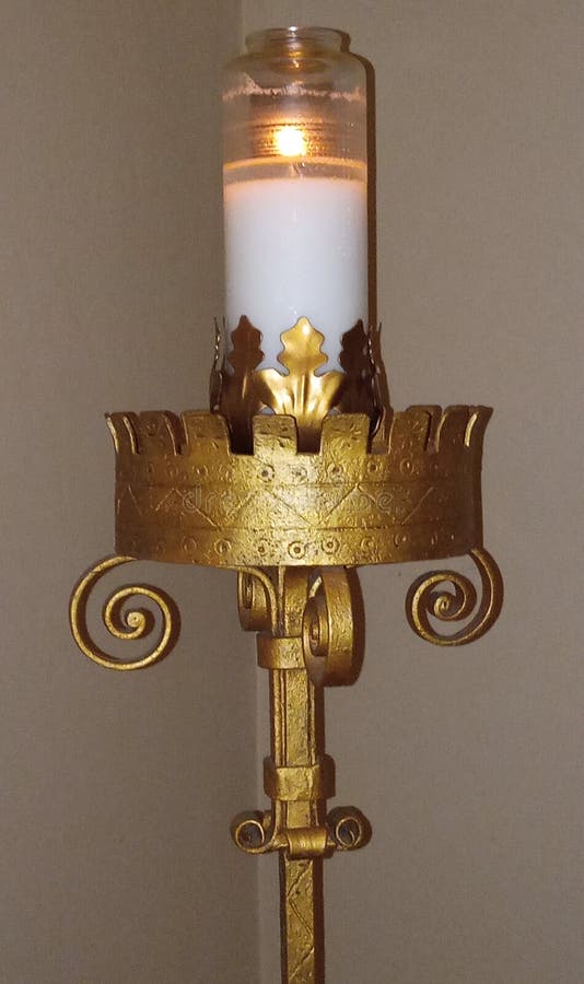 Church candle stock photo. Image of candle, crown, carving - 264284804