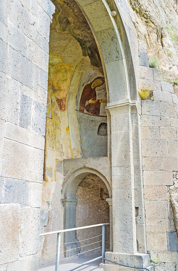 The Church in Cave Complex of Vardzia Editorial Image - Image of ...