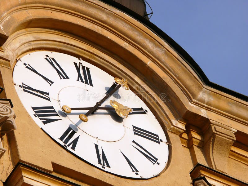 Church-clock stock image. Image of szekesfehervar, beauty - 3287377