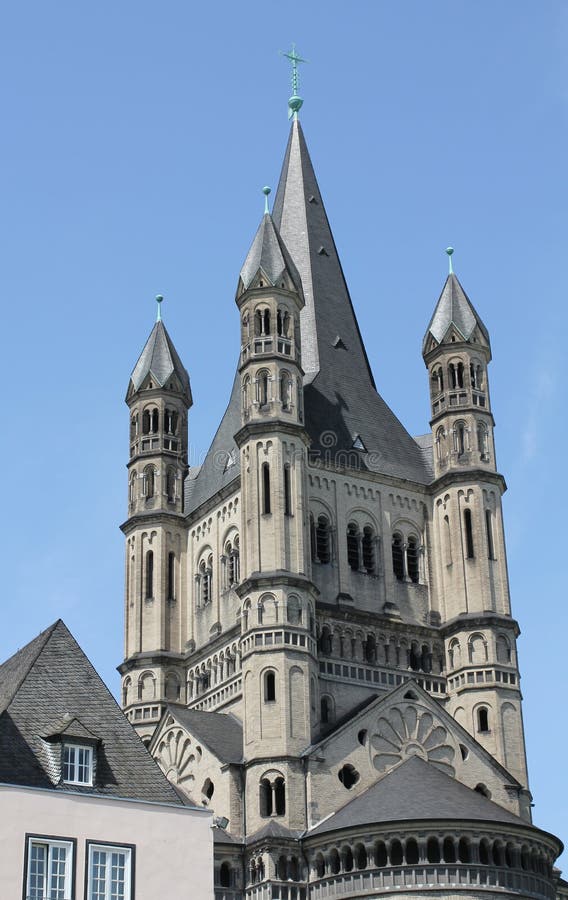 Church in Cologne, Germany stock image. Image of rhein - 25676511
