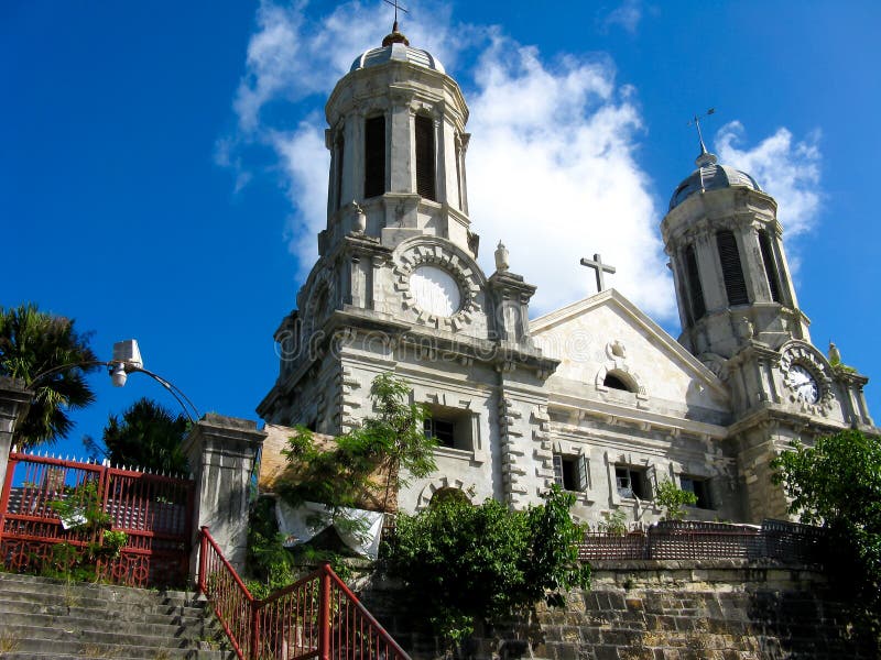 Church in the Colonial-style Bottom View Editorial Stock Image - Image ...