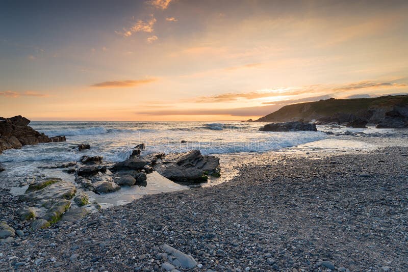 Church Cove, Gunwalloe in Cornwall Stock Image - Image of british ...