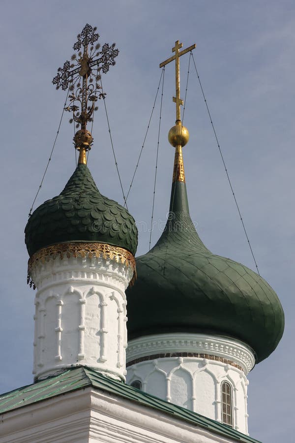 Church cupola and blue sky stock photo. Image of blue - 58528348