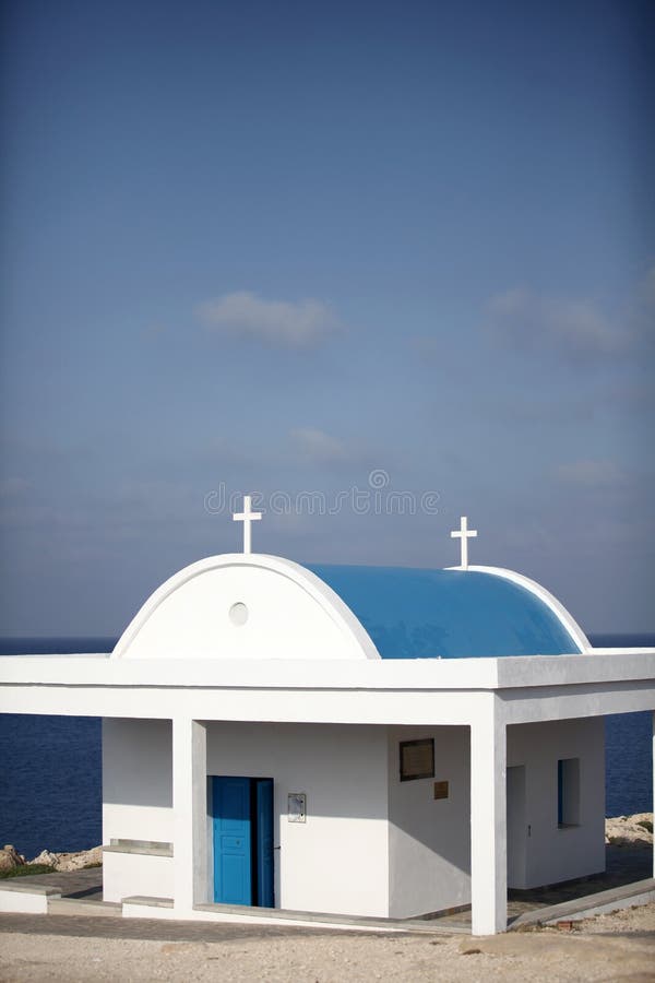 Church in Cyprus stock photo. Image of religion, blue - 42392942