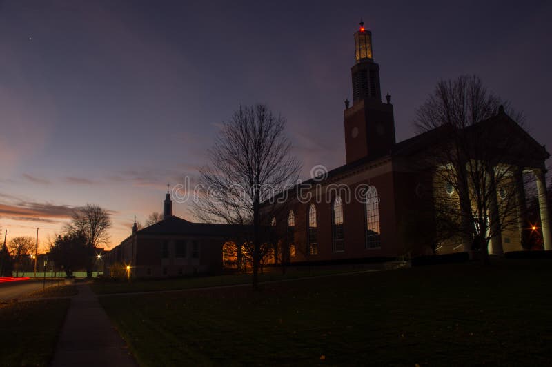 Church at dawn stock photo. Image of landscape, night - 83227668
