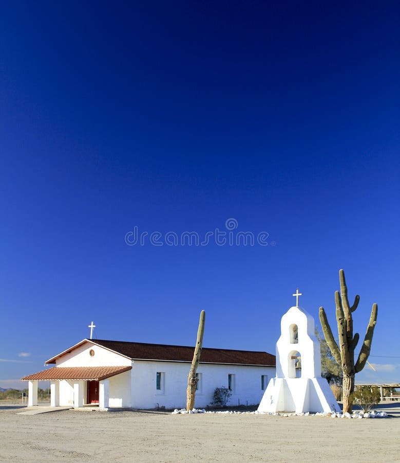 Church in the Desert stock image. Image of cross, native - 18389637