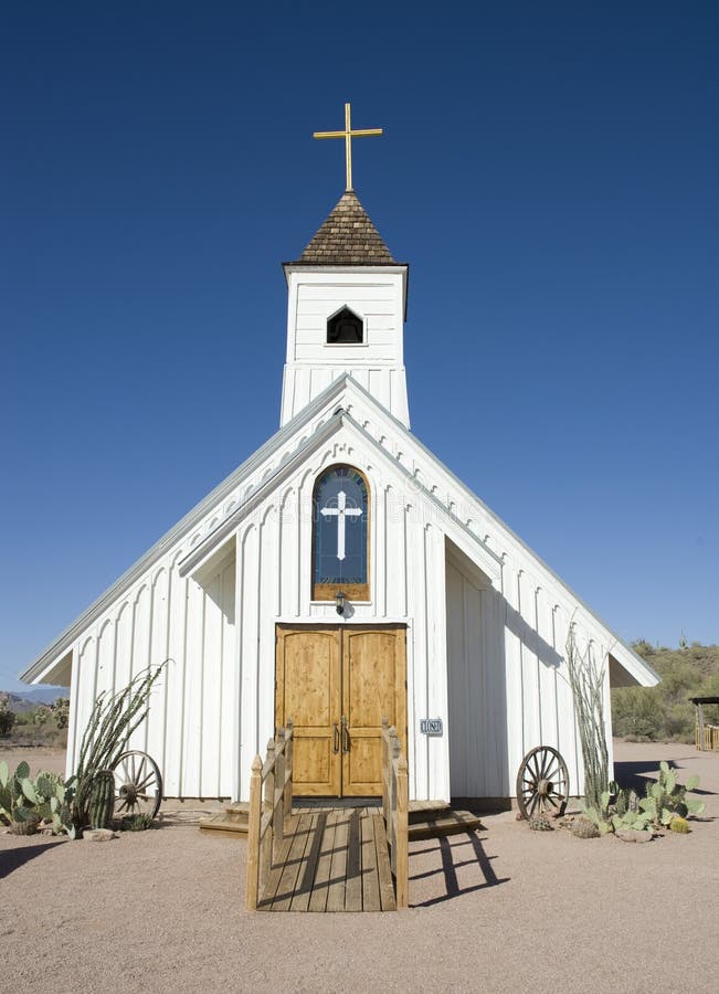 Church in the Desert stock image. Image of western, chapel - 16978433