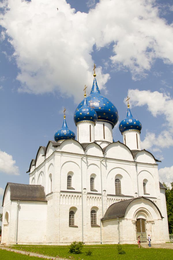 Church Domes with Blue Star in Suzdal Stock Photo - Image of chapel ...
