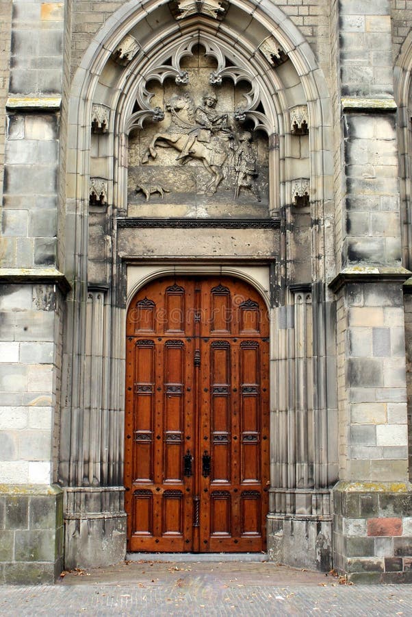 Church doors stock image. Image of entrance, brick, outdoor - 20073159