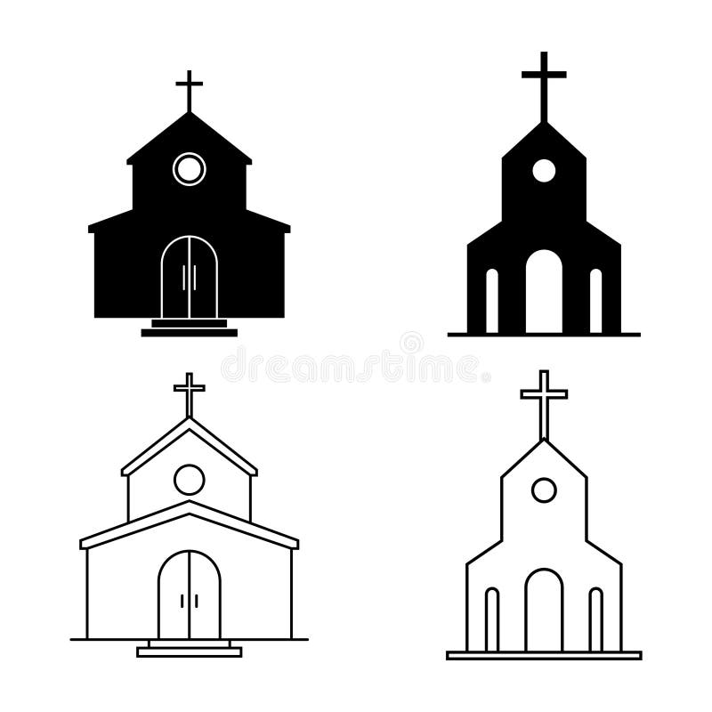 Church Element Icon stock vector. Illustration of christ - 342554478