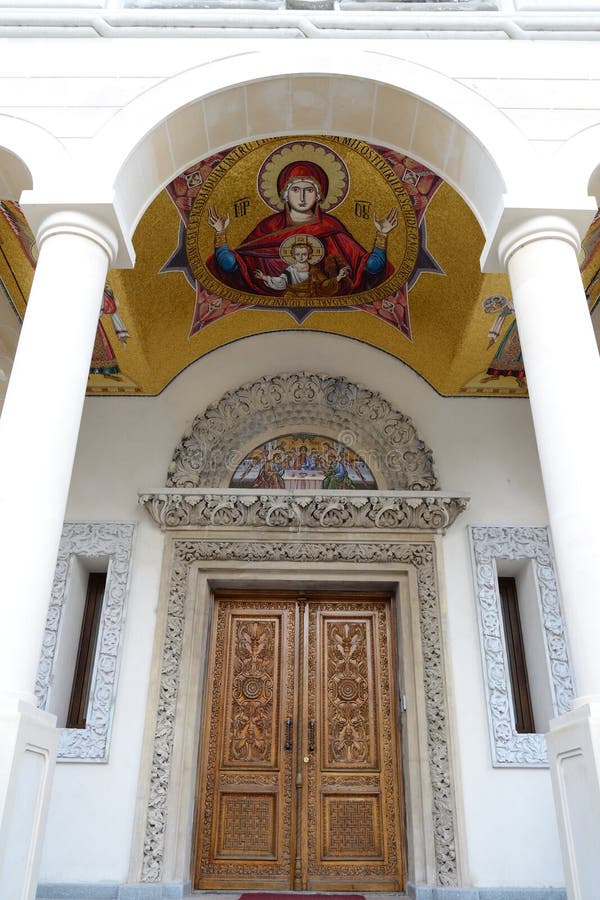 Church Entrance stock photo. Image of decorative, brown - 20193236