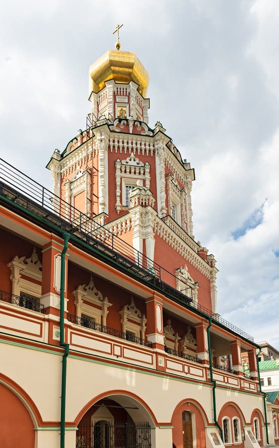 Temple of the Epiphany in Moscow in China Town, Russia Stock Image ... Temple of the Epiphany in Moscow in China Town, Russia Stock Image ...