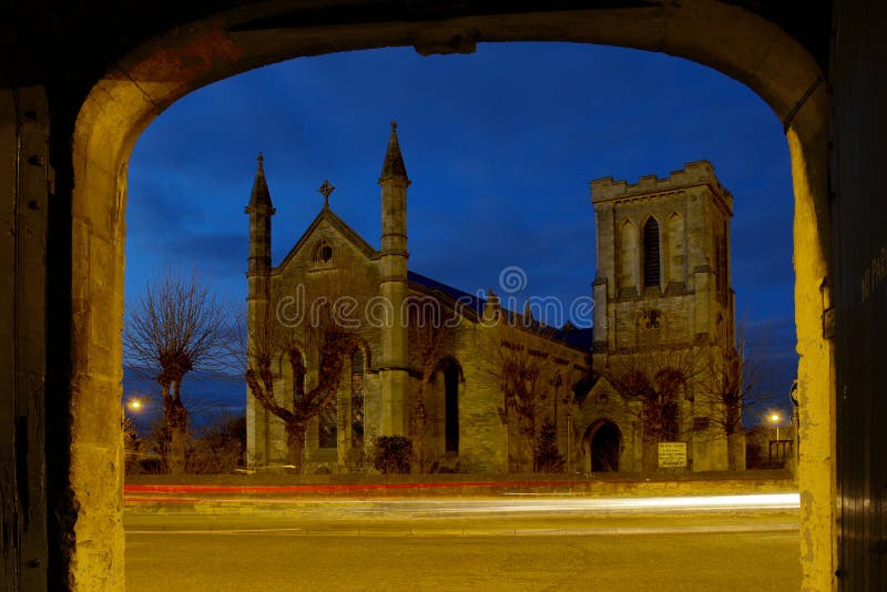 Church in a evening light stock photo. Image of kingdom - 7736334