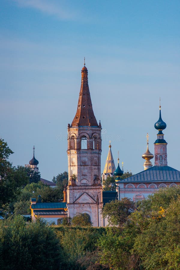 Church in the evening stock image. Image of outdoors - 239070139