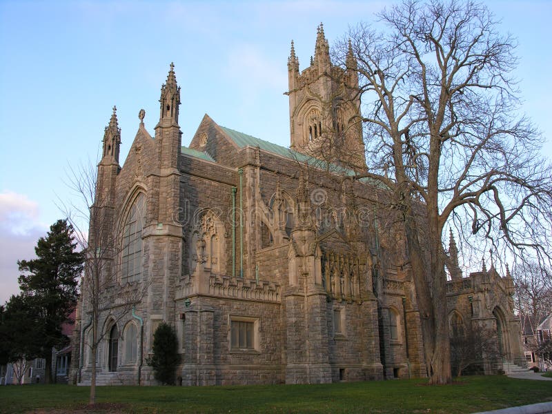 Church in fall stock photo. Image of column, jesus, halo - 416390