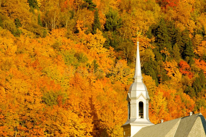 Fall landscape stock photo. Image of roof, colorful, season - 29854432