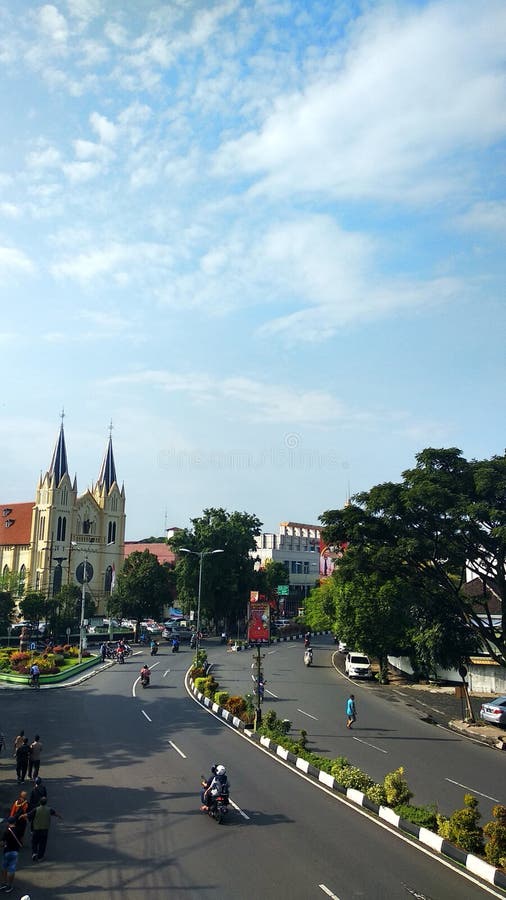 A Church the Famous Old in the Malang ,East Java Indonesia Editorial ...