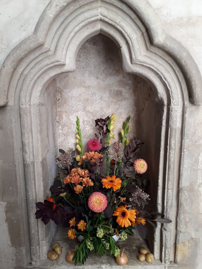 Church Flowers stock image. Image of church, cathedral - 128352663