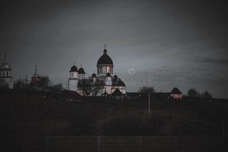 Church in the forest stock image. Image of morning, night - 271244319