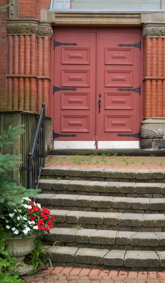 Church front steps stock image. Image of historic, stair - 27614303